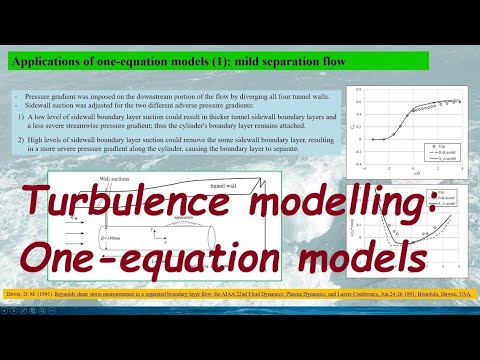 [Fluid Dynamics: Turbulence Models] One-equation turbulence models