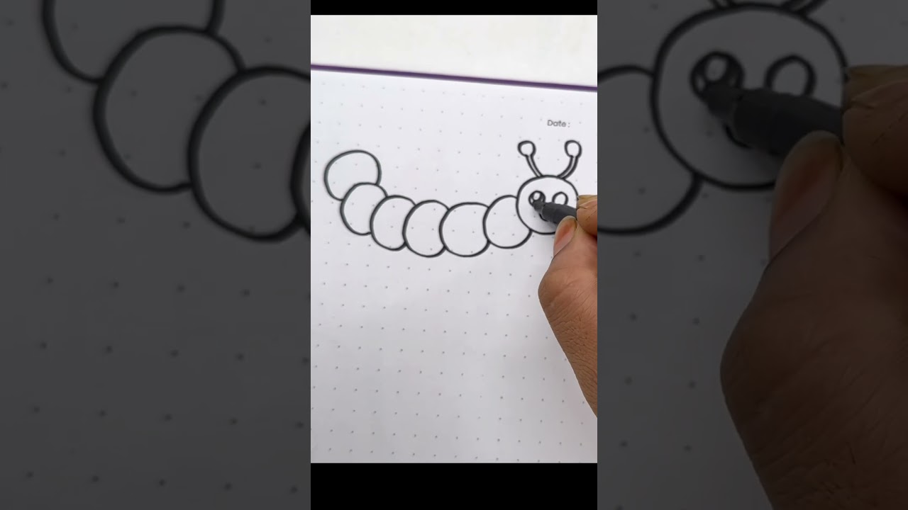 i for insect #insects #catterpillar #drawingforkids #drawingtutorial #art #drawingskill #letsdraw