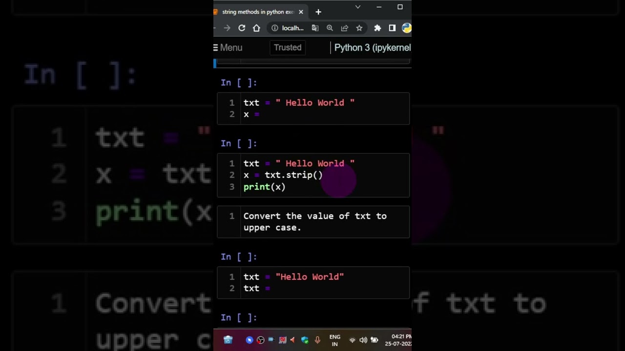 string exercises python english #python #shorts