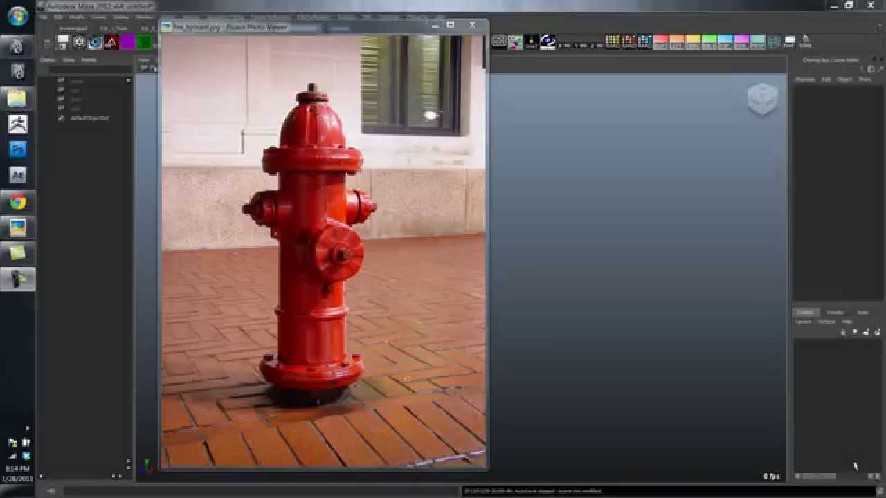 Intro to Maya and 3D Modeling - Lecture C: 1/7 - Fire Hydrant Model