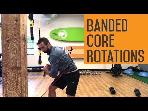Banded Core Rotations | Core Strength Exercise