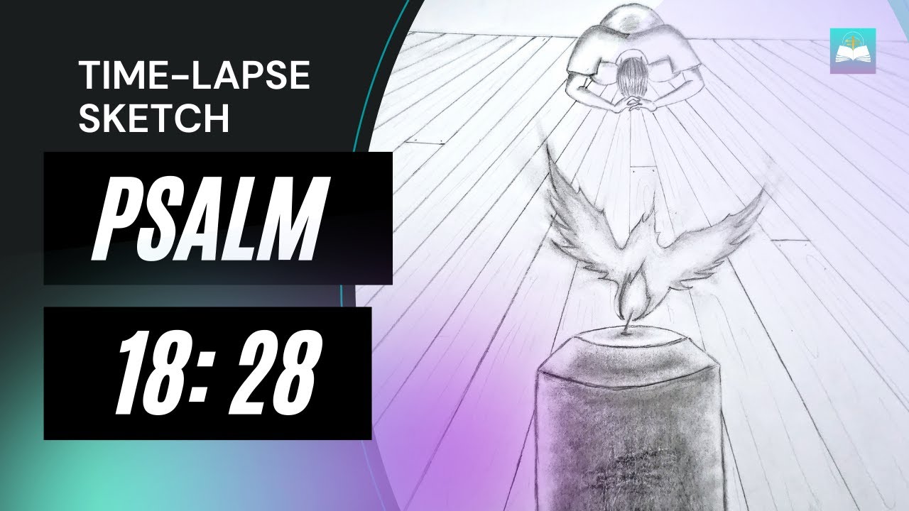 How to Draw a Candle 🕯 Psalm 18:28 || Scripture Through Art