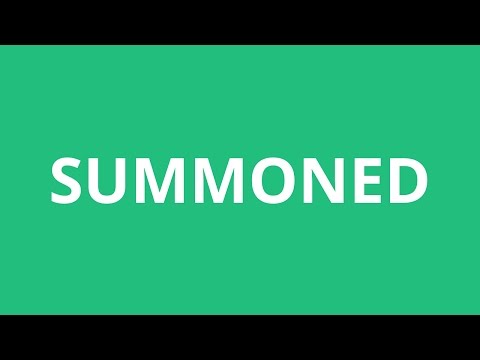 How To Pronounce Summoned - Pronunciation Academy