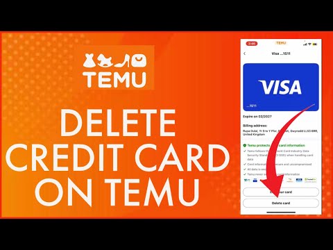 How to Delete Credit Card from Temu 2024?