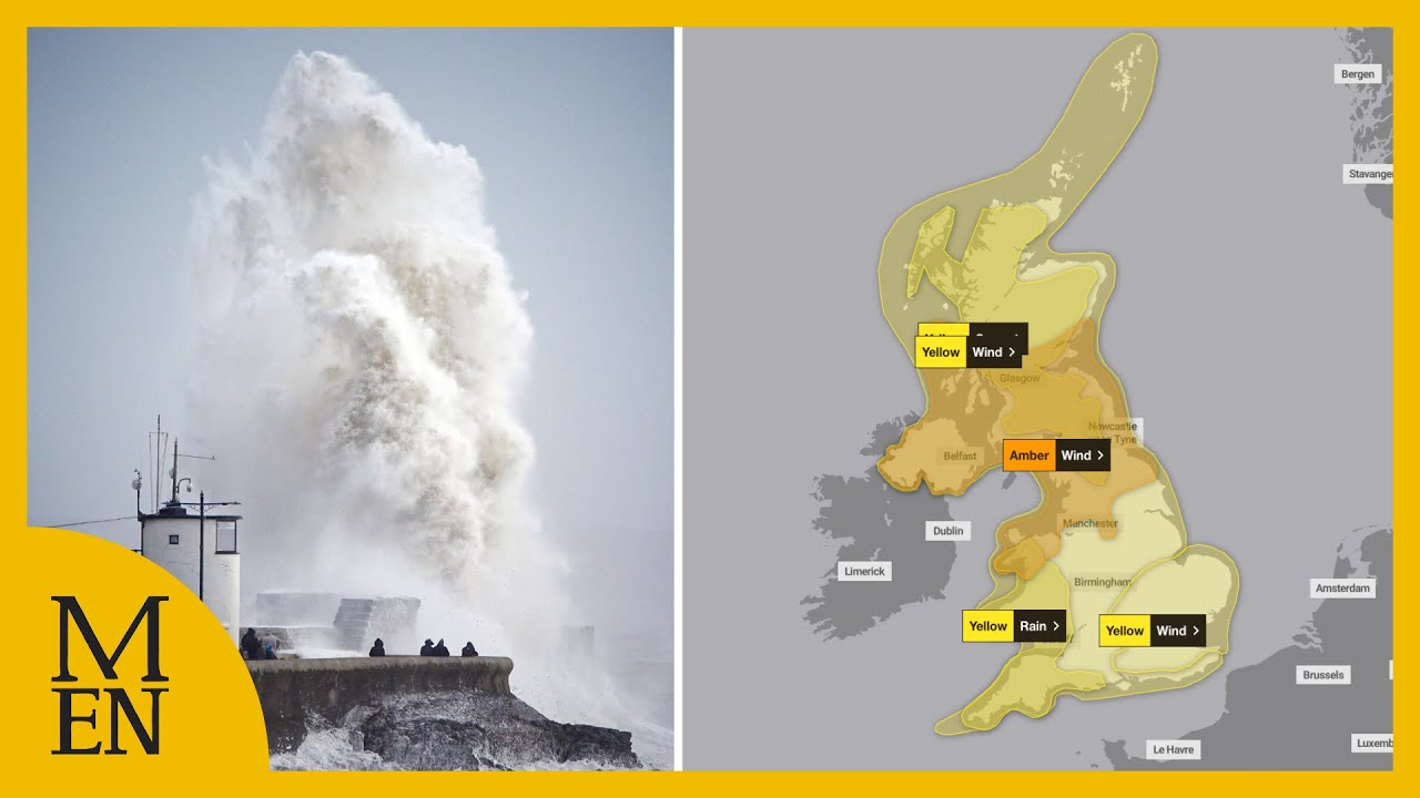 Met Office Storm Éowyn weather warnings as 90mph gusts to batter UK - full list of alerts and ...