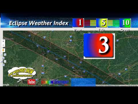 Eclipse Viewing Weather Index for National Eclipse Path
