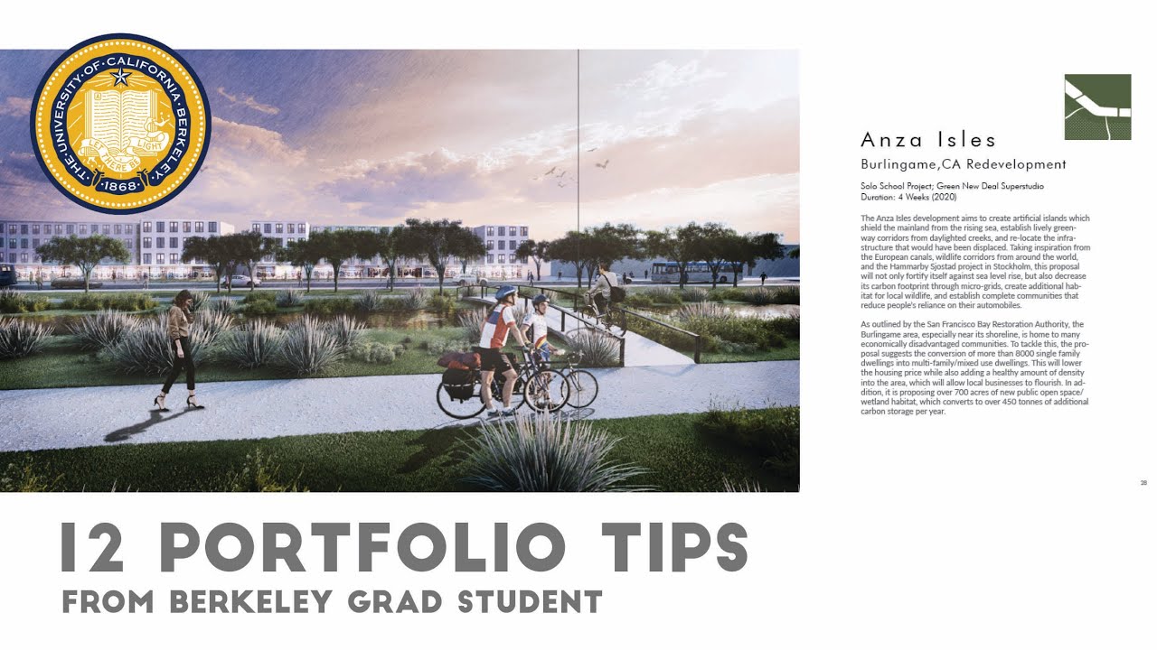12 PORTFOLIO TIPS & Flipthrough with UC Berkeley Grad Student | Architecture & Landscape