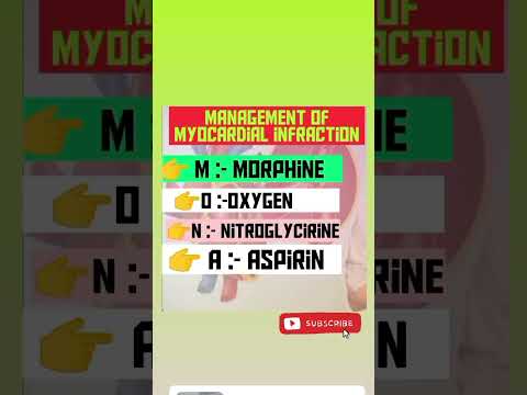 myocardial infraction management // management of mi short video /#shorts #norcet #medical#viral