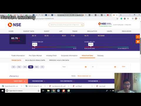 HOW TO DOWNLOAD NSE HISTORICAL DATA