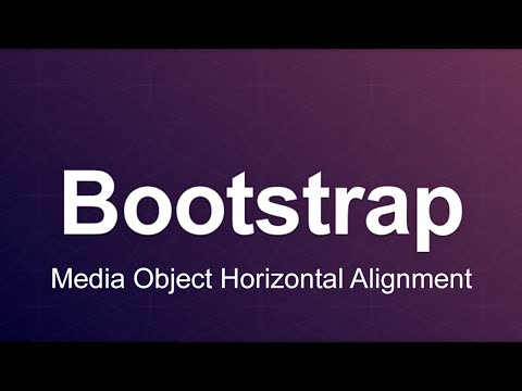 Learn Bootstrap 3 Tutorial 65 Media Object Horizontal Alignment - Mind Luster