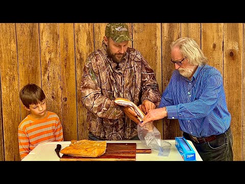 Delicious bacon makin’! Mangalitsa is no mystery!