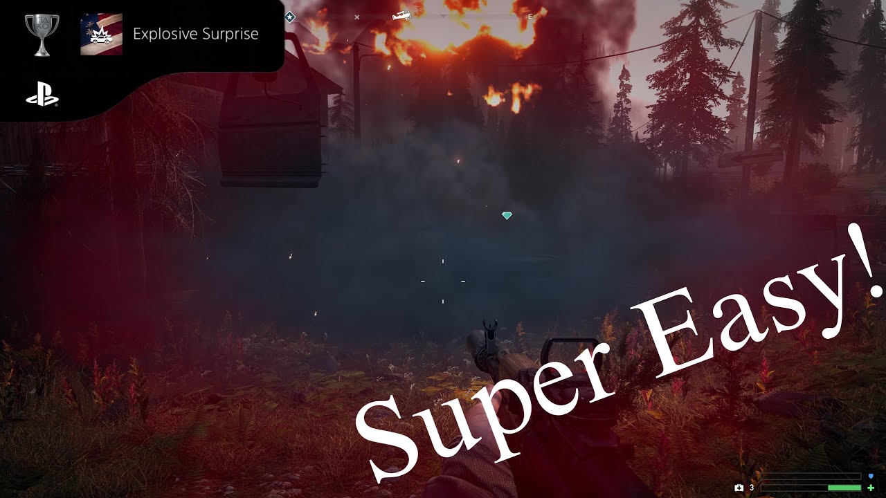 How to easily get the explosive surprise trophy, / achievement in Far Cry 5. After you beat the game