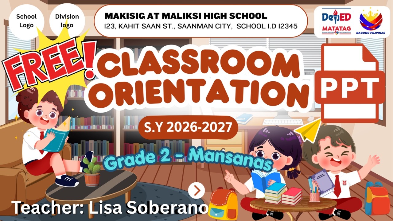Classroom Orientation Presentation Template (Free Download)