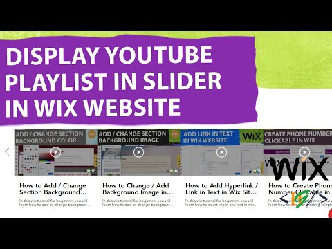 How to Add Youtube Playlist Videos in Slider Format in Wix Website