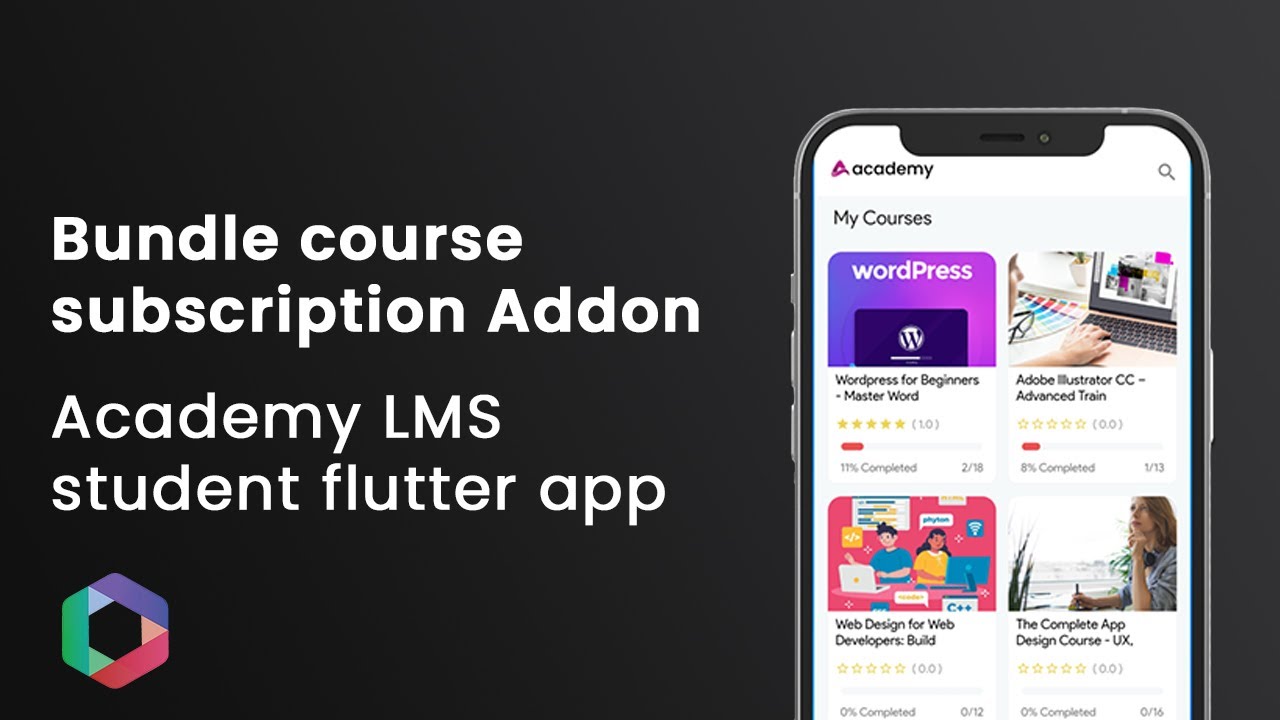 Bundle course subscription aadon of Academy LMS student flutter app