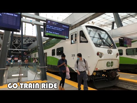 GO Train Ride From Union Station To Brampton Terminal
