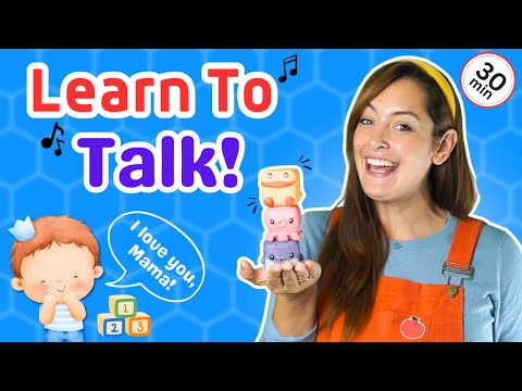 First Sentences For Toddlers | Wheels On The Bus | Play & Learn to Talk
