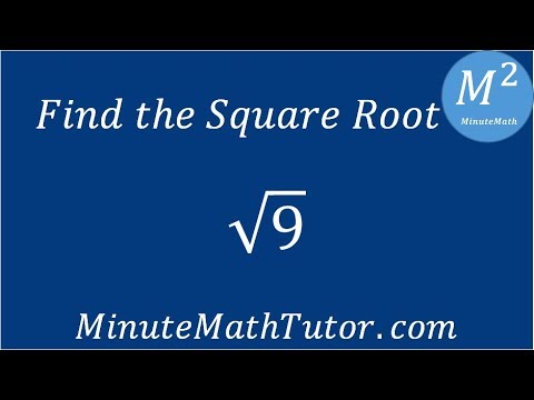 Find the Square Root: √9