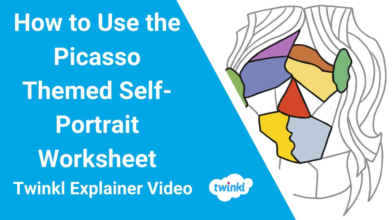 How to Use the Picasso Themed Self-Portrait Worksheet