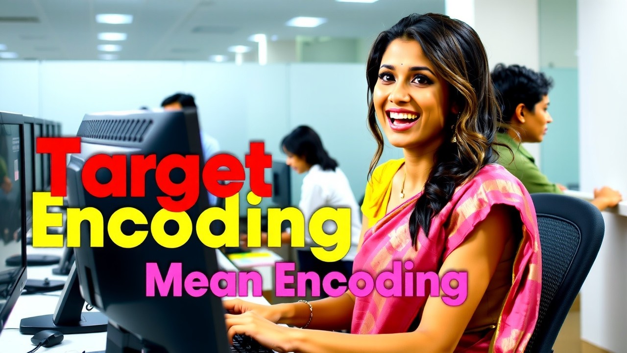 04 Target encoding mean encoding (Categorical variable encoding Python code Machine Learning AI)