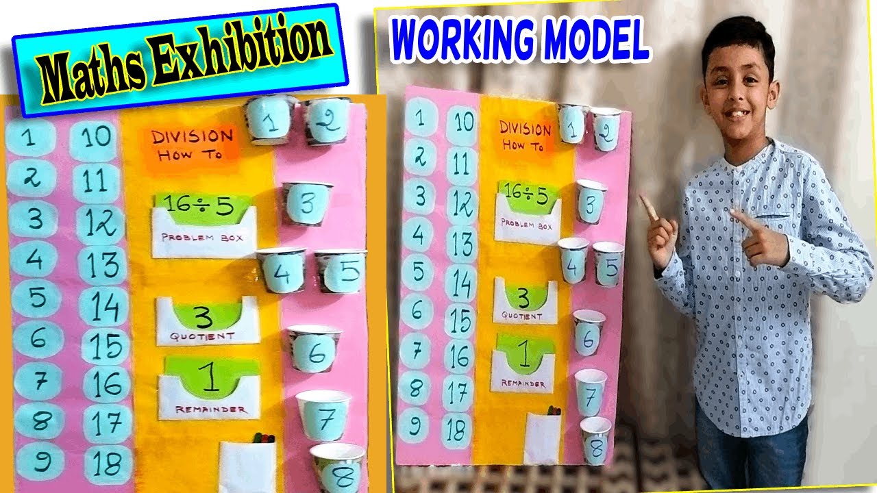 DIY Maths Working Model For Exhibition | Simple Steps Maths Project