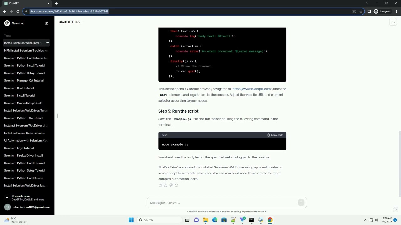 install selenium webdriver npm