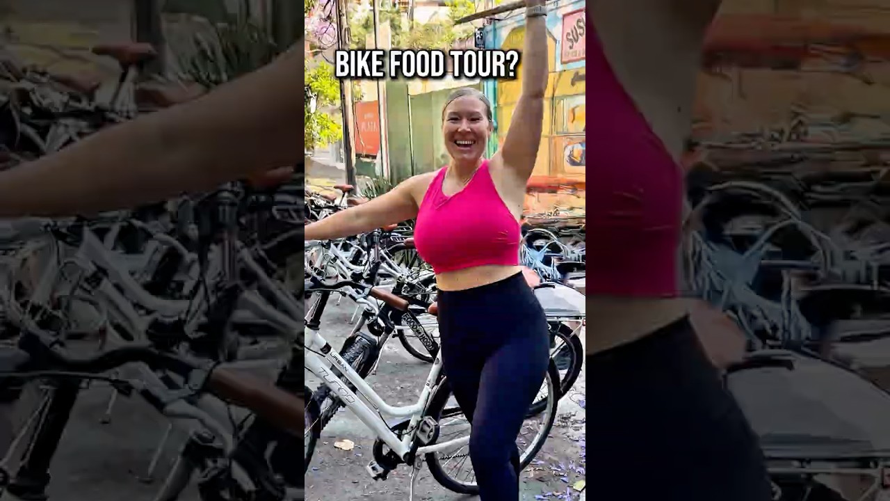 Mexico City food tour hits different 🌮🚲 #travel  #foodie