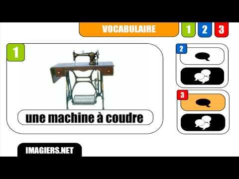 [HD] French vocabulary # Une machine à coudre