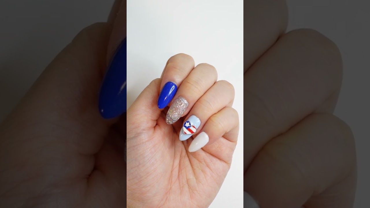 USA Patriotic Nail Art Charm Tutorial