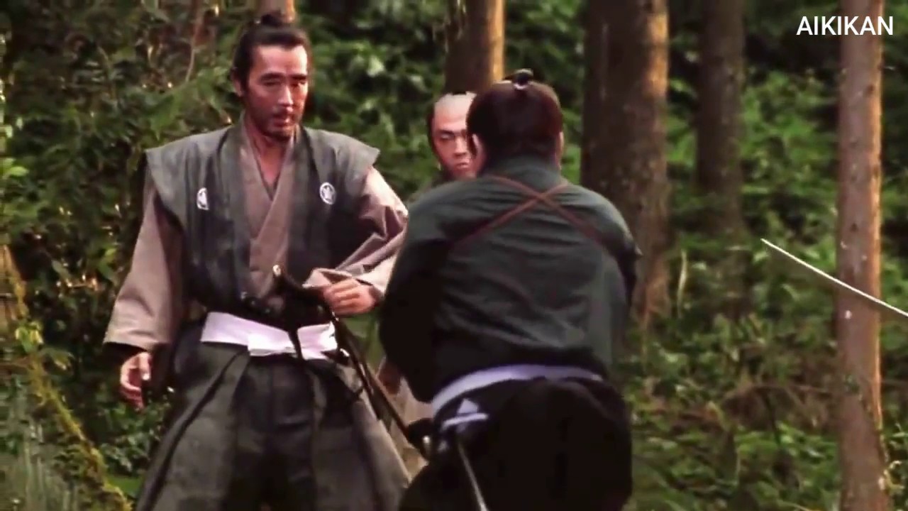 Samurai fight, multiple attackers. Kenjutsu. 
