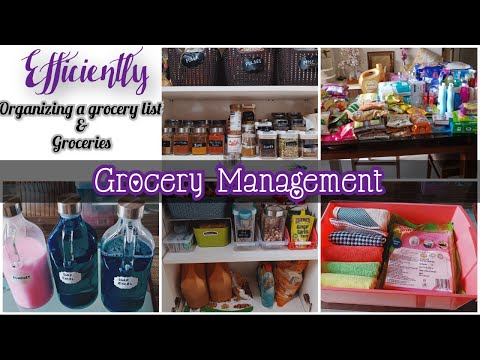 Efficiently Organizing a Grocery List and Groceries||Grocery Management|@UnderOneRoofByDenise