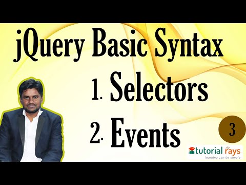 Learn jQuery Basic Syntax | Jquery Tutorial - Mind Luster