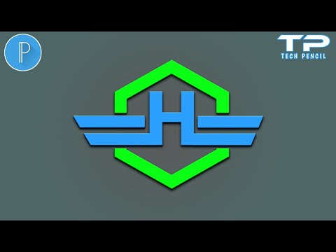 Letter H Logo Design on Android - Pixellab Tutorials | Tech Pencil