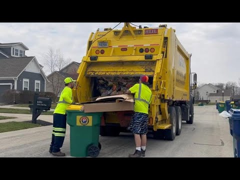 Priority Waste Rear Loader Garbage Truck Compilation!