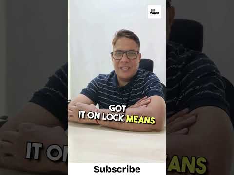 What Does “Got It On Lock” Mean? | Master English Slang