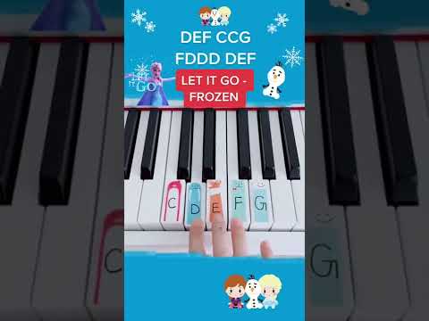 Super Easy Disney Frozen Song - Let It Go #howtoplaypiano #easypianotutorial #disneyfrozen #letitgo