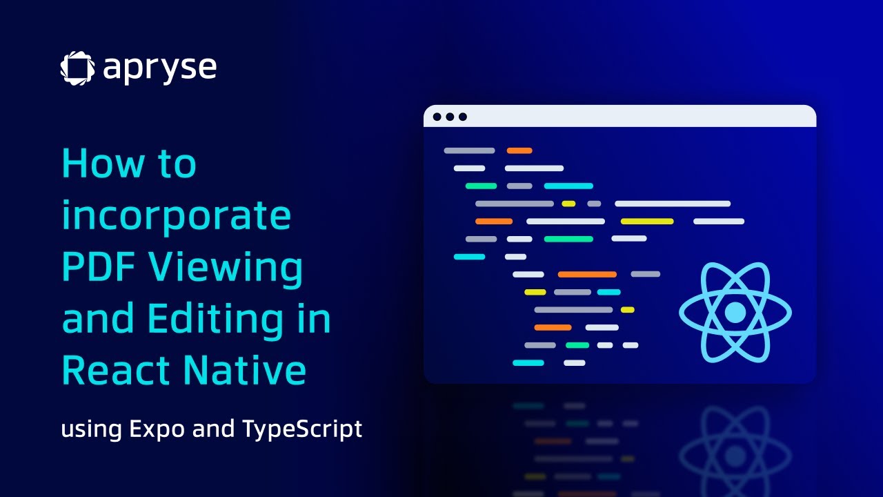 How to incorporate PDF Viewing and Editing in React Native using Expo and TypeScript