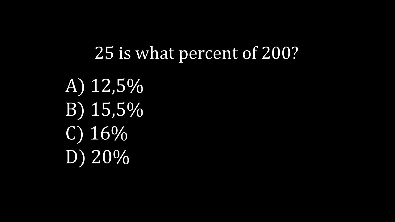 🔴25 is what percent of 200?
