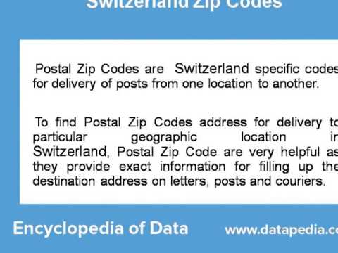 About Switzerland Postal Zip Code Finder