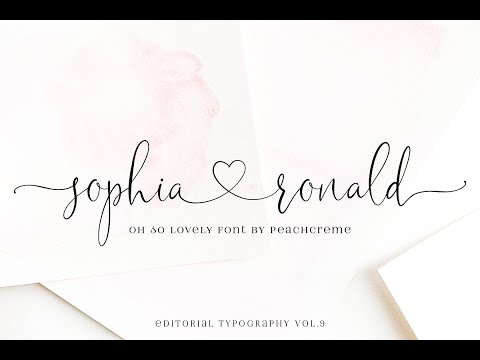 Sophia Ronald // Lovely Script FontSophia Ronald // Lovely Script Font