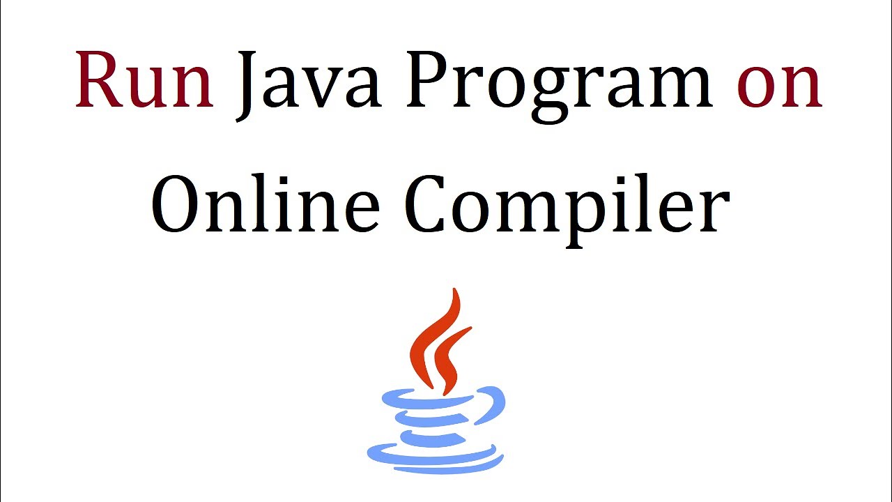 How to run a Java program on Online Compiler