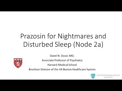 Prazosin for PTSD Sleep Disorders