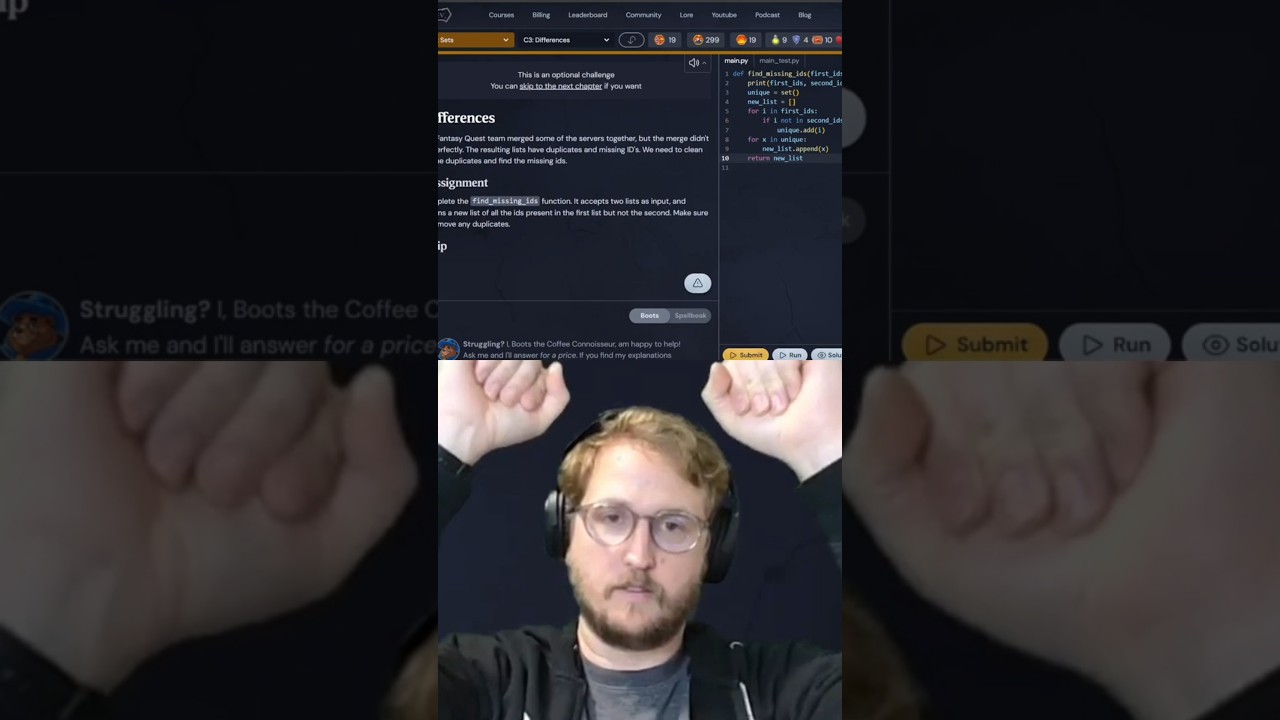 when the solution and your attempt are not even close #PythonTips #CodingLife #DevTools #developer