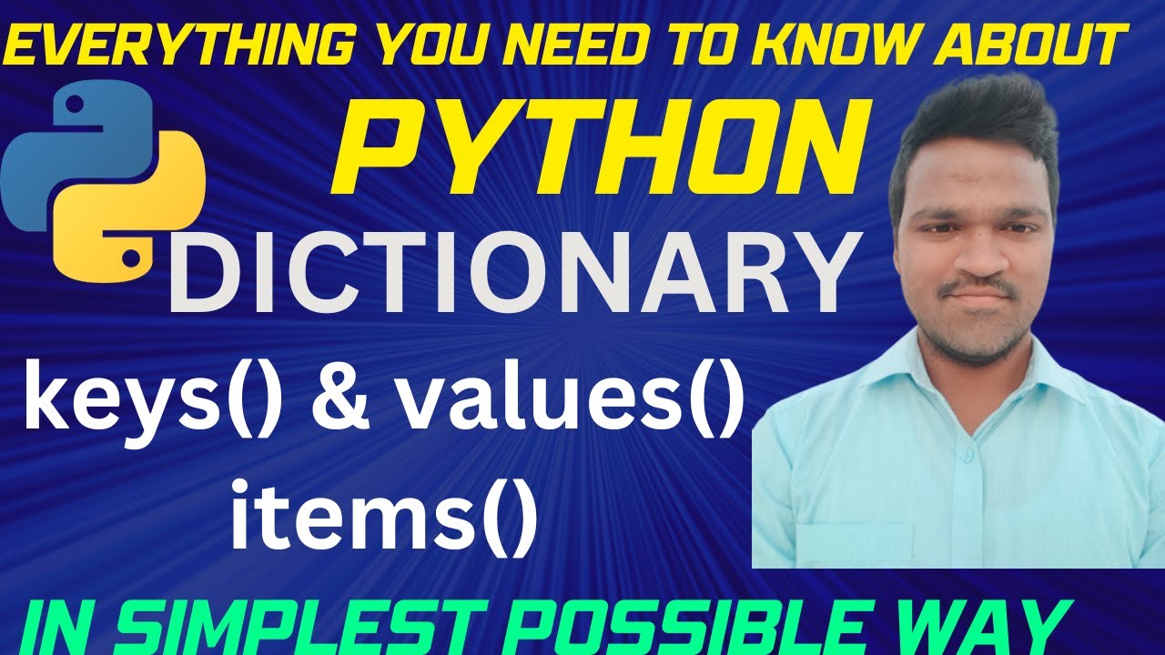 Python dictionary: access keys and values of dictionary in Python | #pythondictionary #python