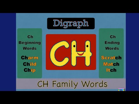 Digraph CH Sound | CH Beginning and Ending Words | Phonics #english #phonics