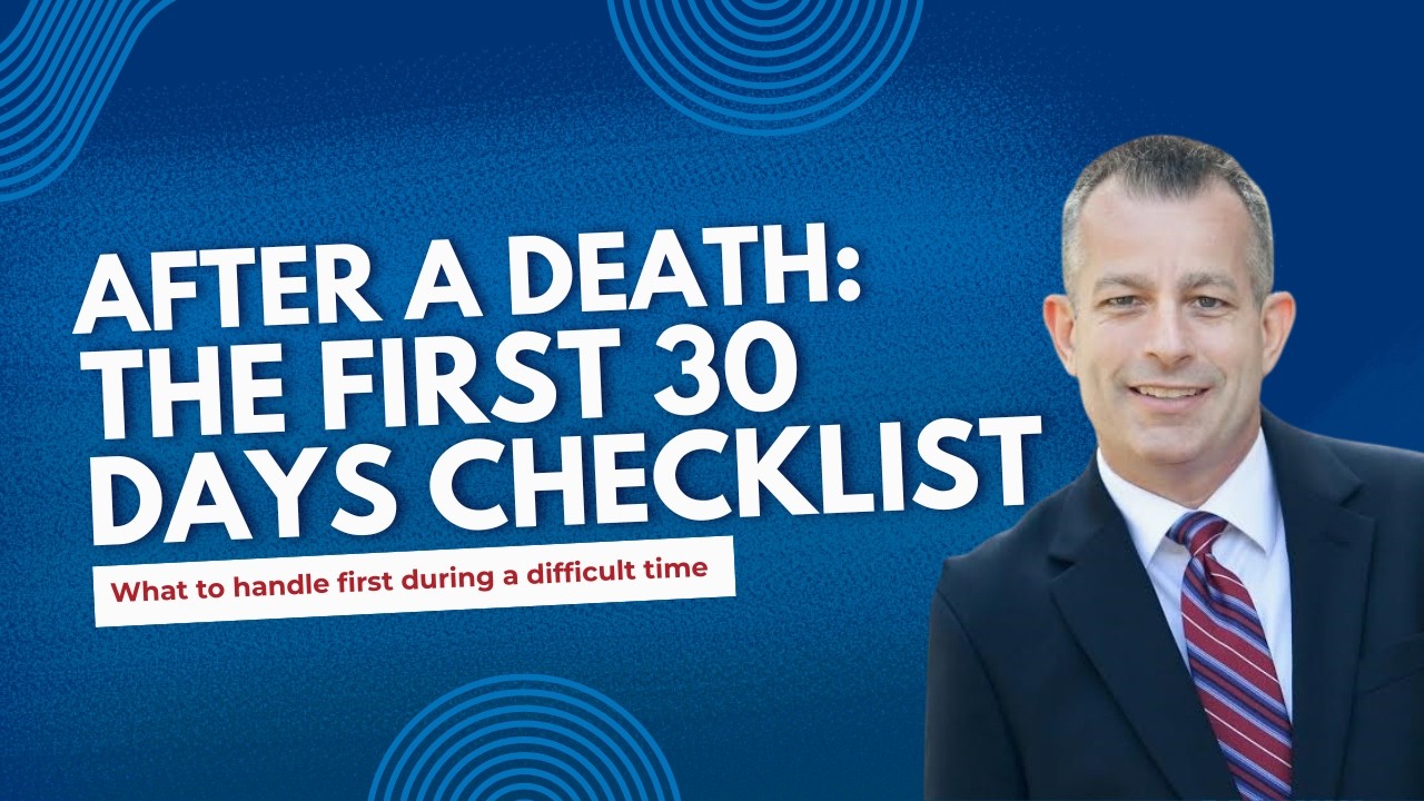 What to Do the First 30 Days After Losing a Loved One