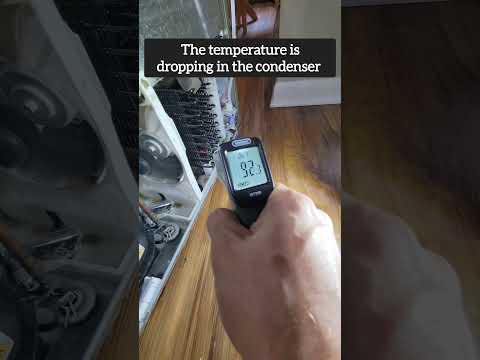 Some signs the refrigerator is leaking refrigerant