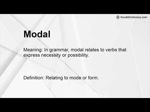 Modal Meaning