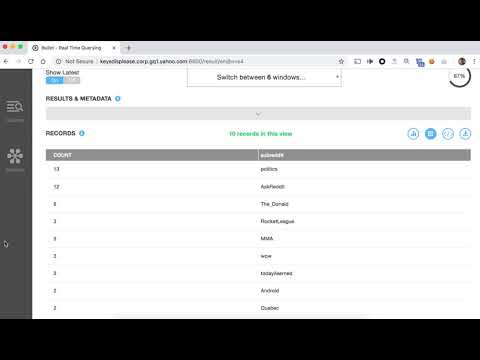 Bullet on Reddit Comments Stream: Most Popular Subreddits