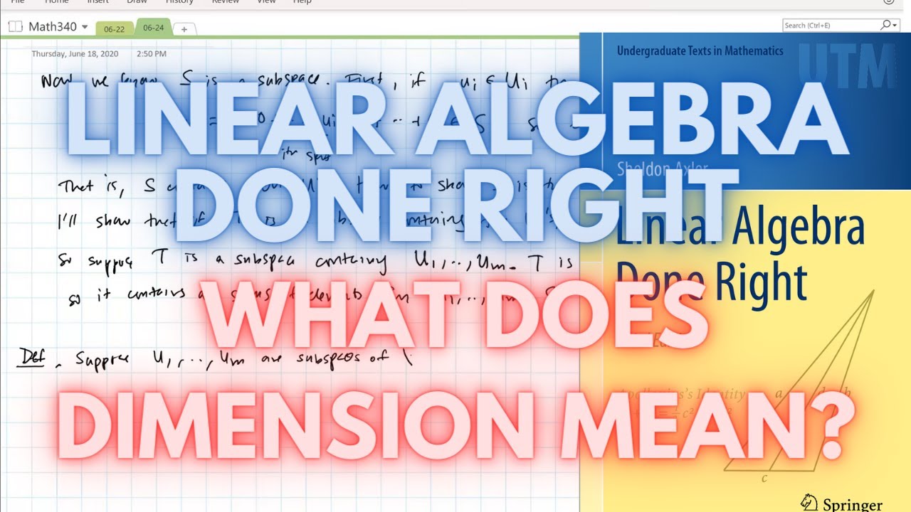 Understanding Dimension in Linear Algebra: A Comprehensive Guide | Galaxy.ai